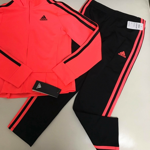adidas | Matching Sets | Adidas Girl Neon Active Tracksuit Set | Poshmark
